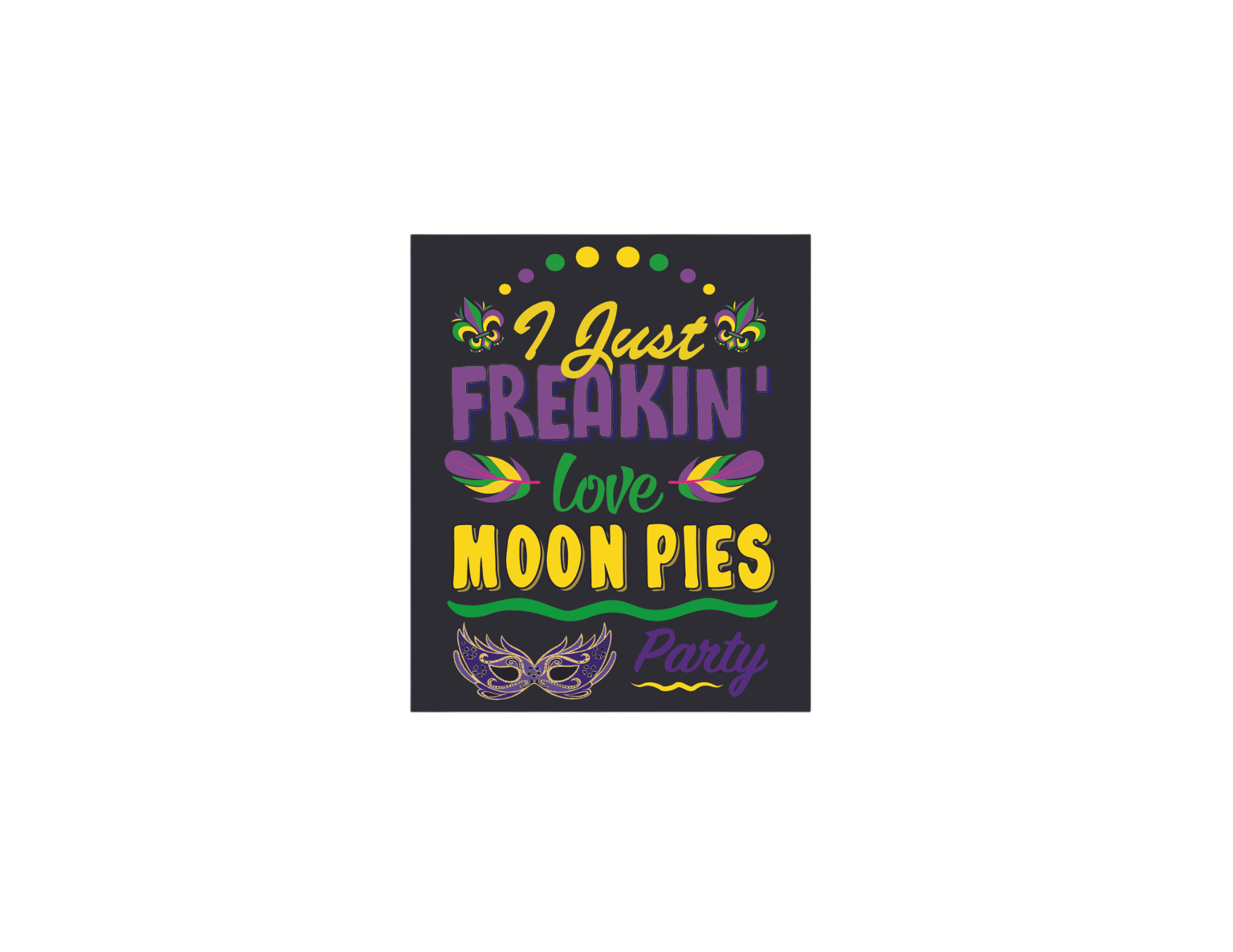 Mardi Gras Love MoonPies Magnet – MoonPie® Direct
